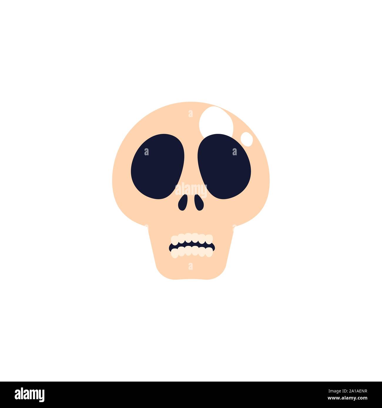 skull of dead on white background vector illustration design Stock ...