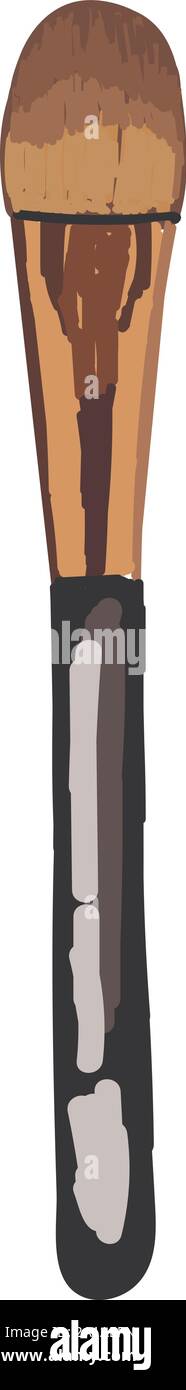 Liquid brush, illustration, vector on white background Stock Vector ...