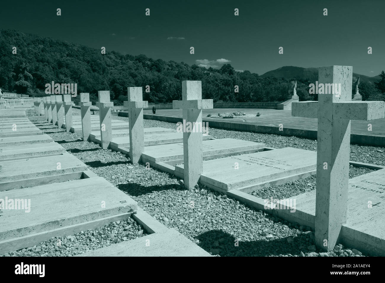Polish war Cemetery in Monte Cassino in summer, Italy Stock Photo - Alamy