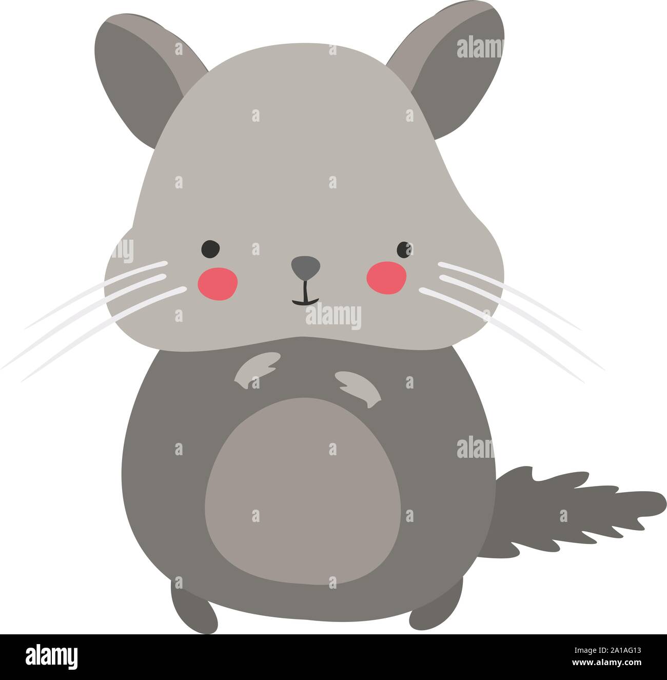 Cute hamster, illustration, vector on white background Stock Vector ...