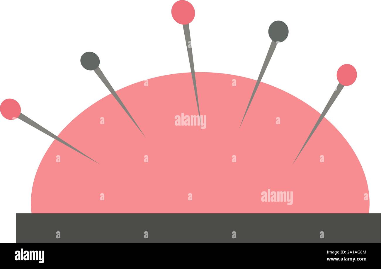 Pins, illustration, vector on white background Stock Vector Image & Art ...