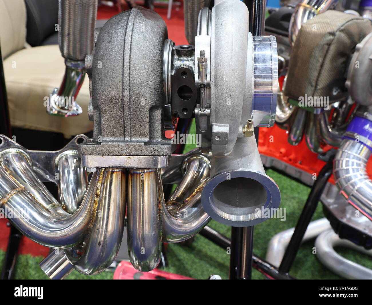 Turbo charger component parts for diesel engine ; made from iron ...