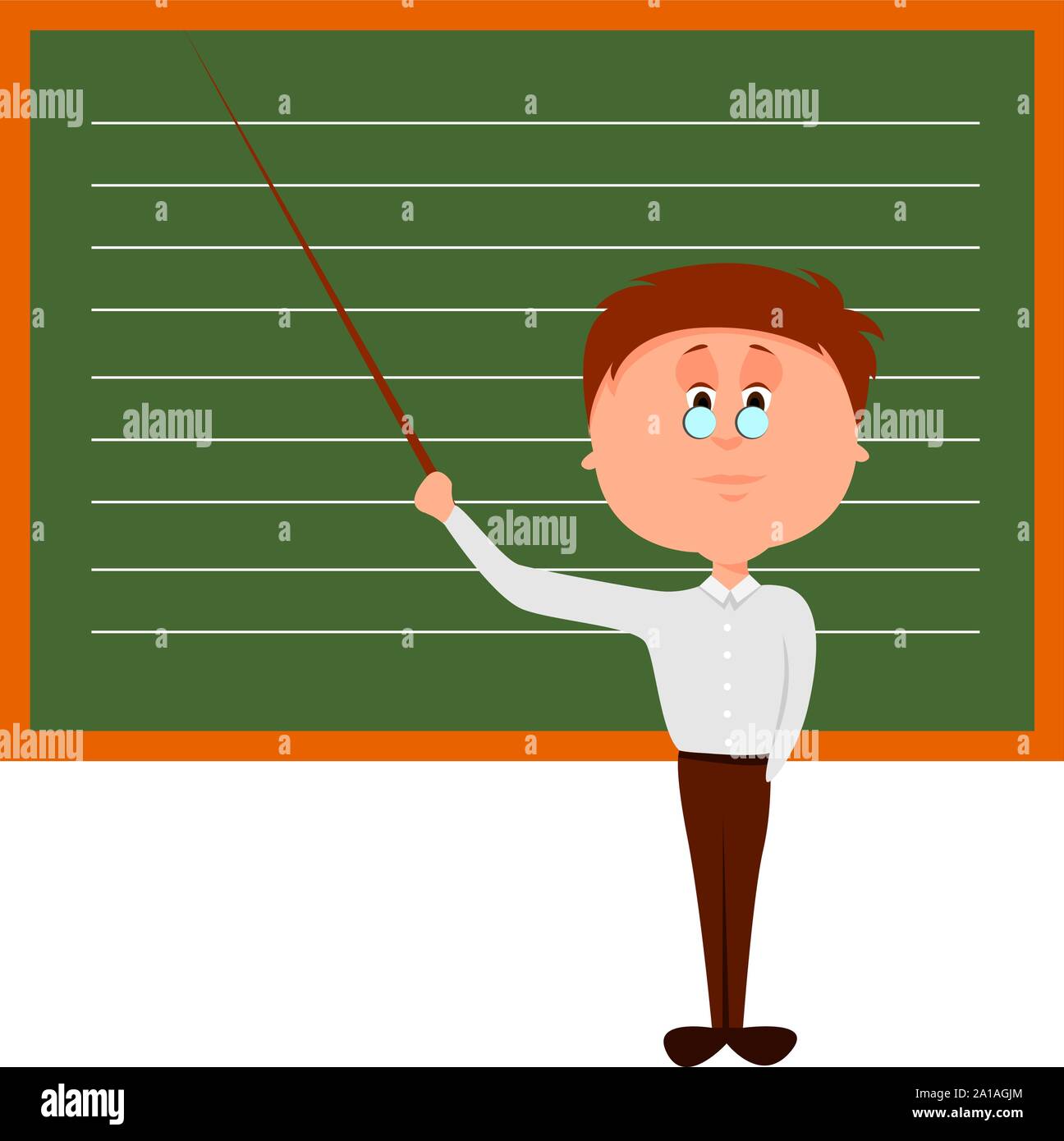 Professor, illustration, vector on white background Stock Vector Image ...