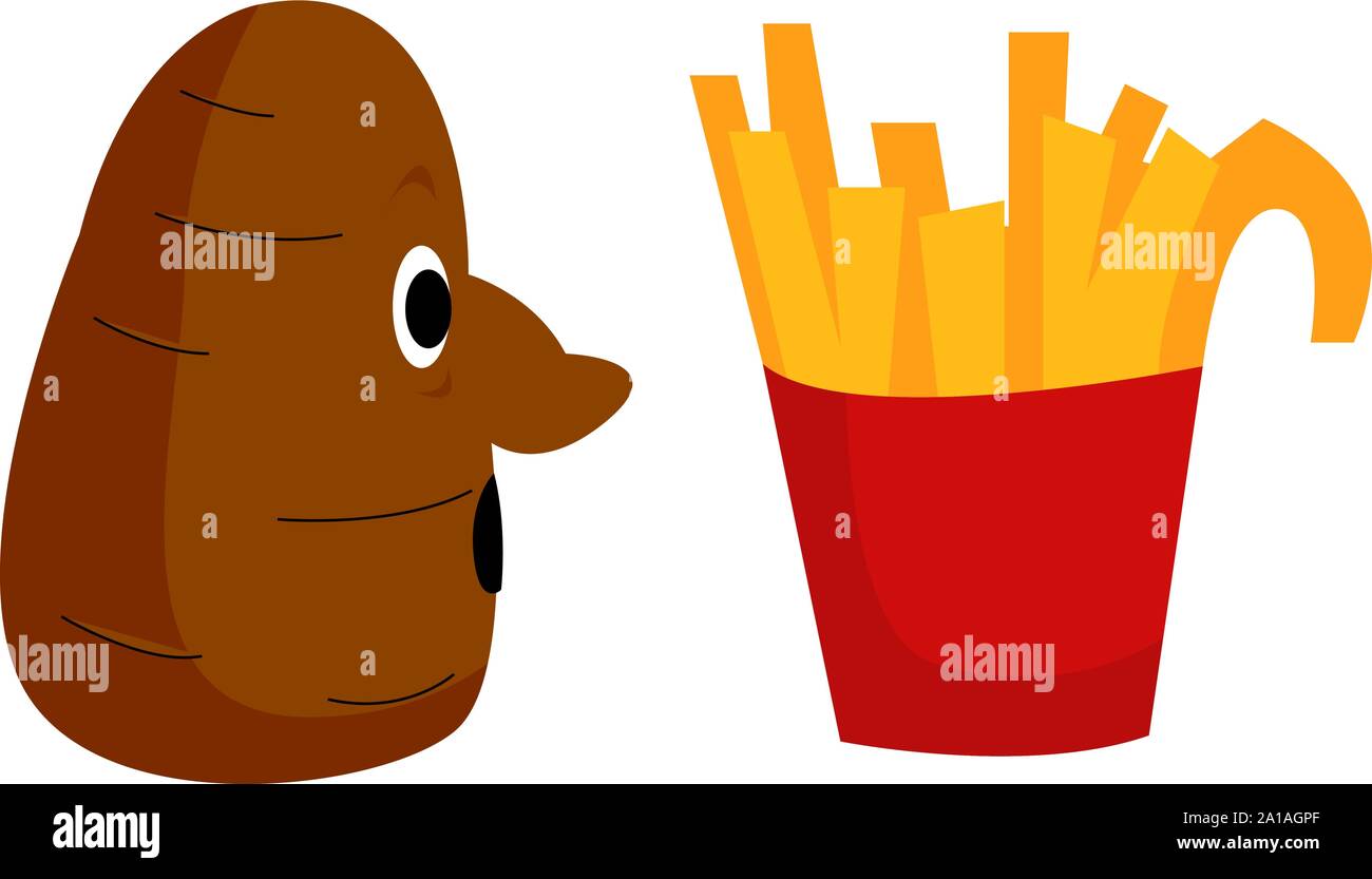 White potatoes isolated on Stock Vector Images - Alamy