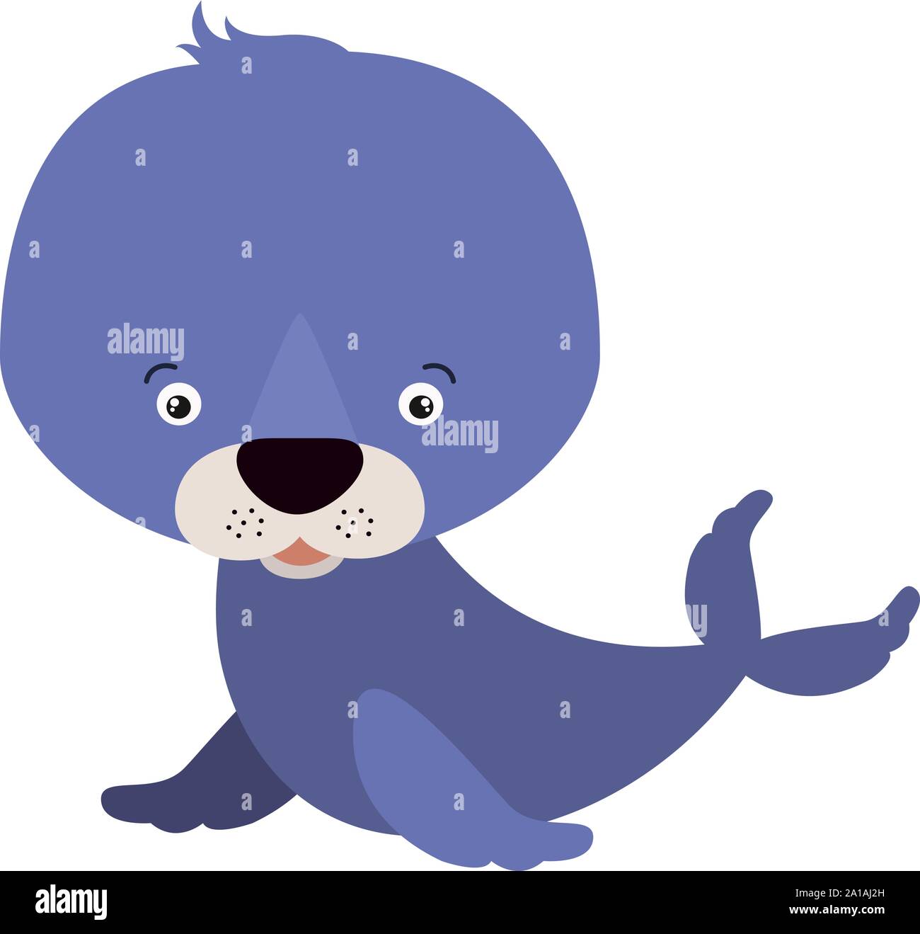 Sea animal vectors Cut Out Stock Images & Pictures - Alamy