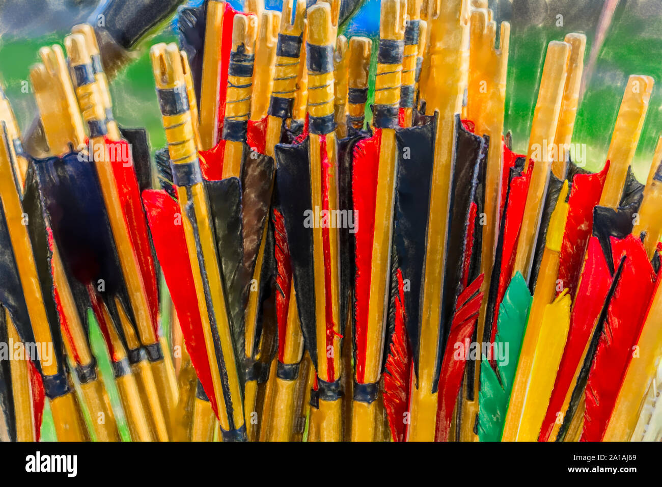Fletching feather hi-res stock photography and images - Alamy
