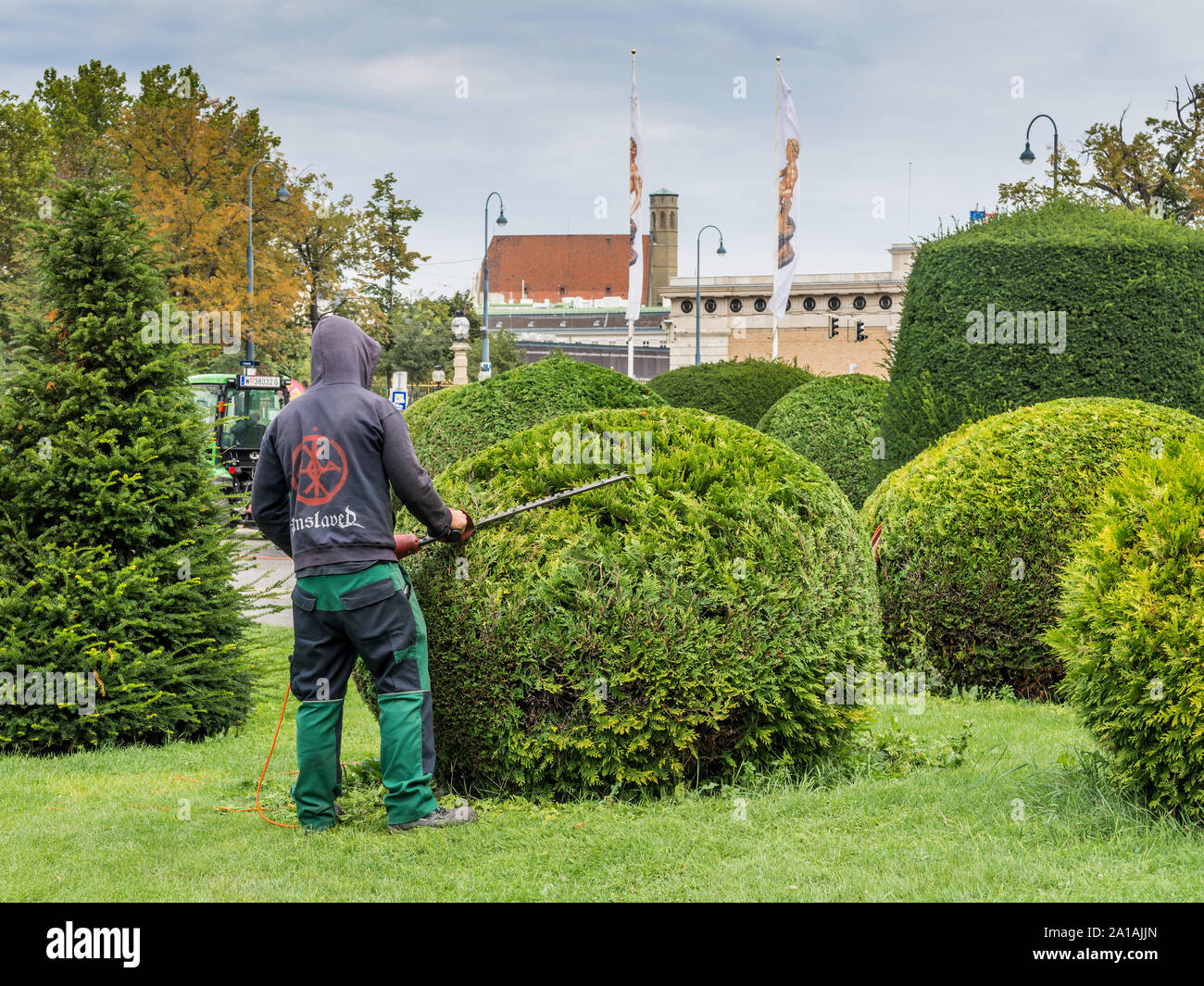Shaping yew hedge hi-res stock photography and images - Alamy