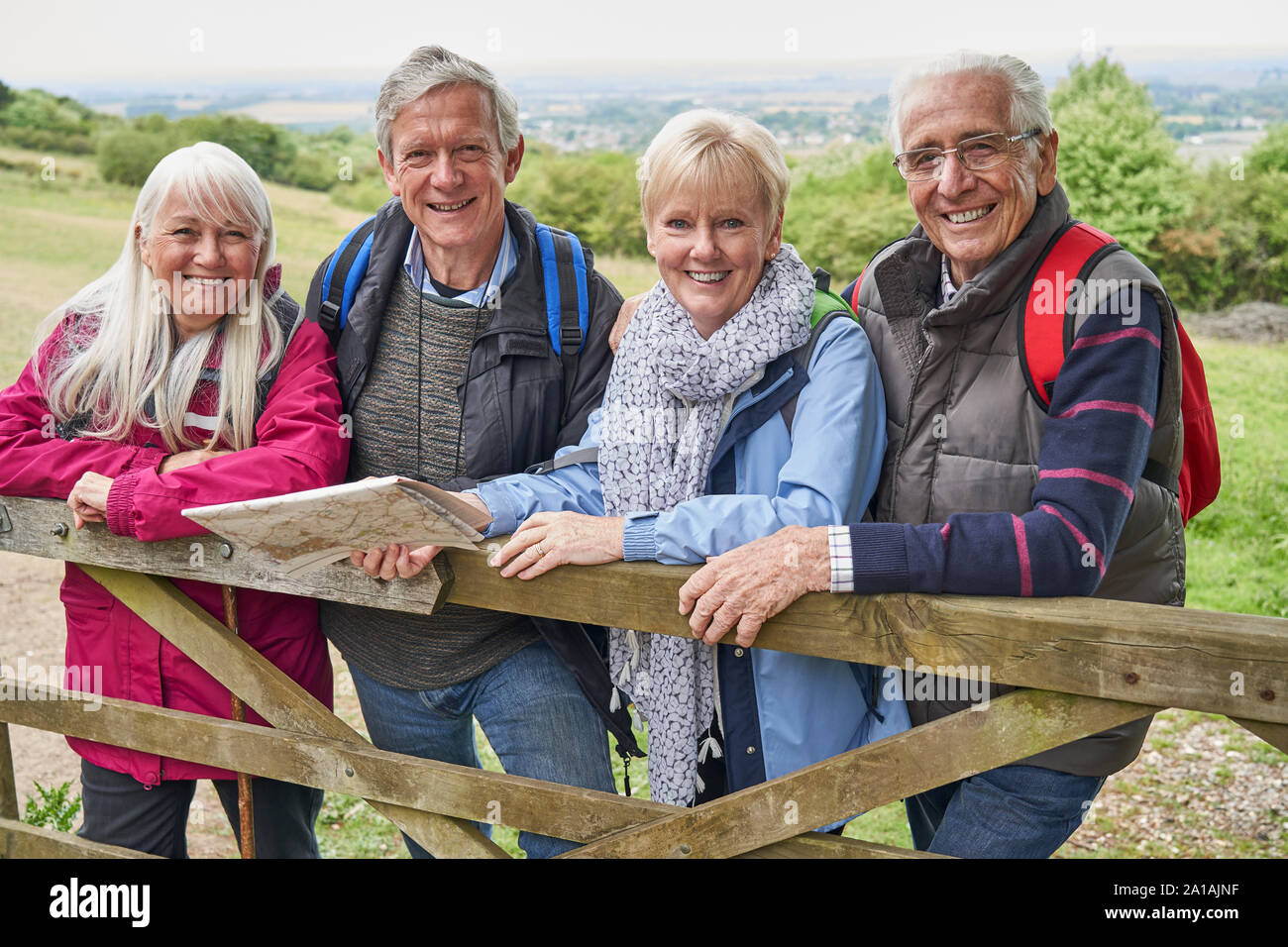 Group of women walking countryside hi-res stock photography and images ...