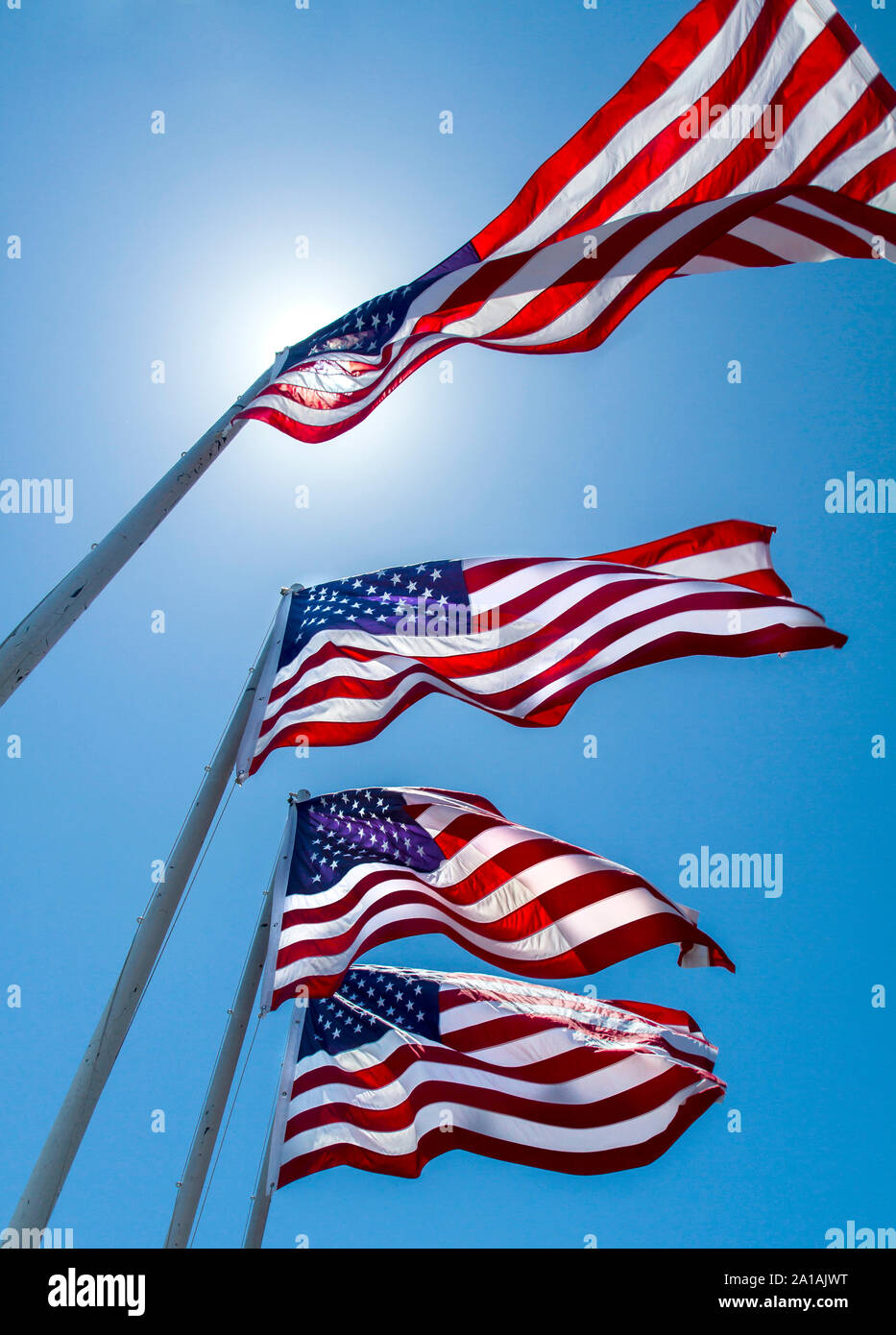Flag blowing wind windy flags hi-res stock photography and images - Alamy