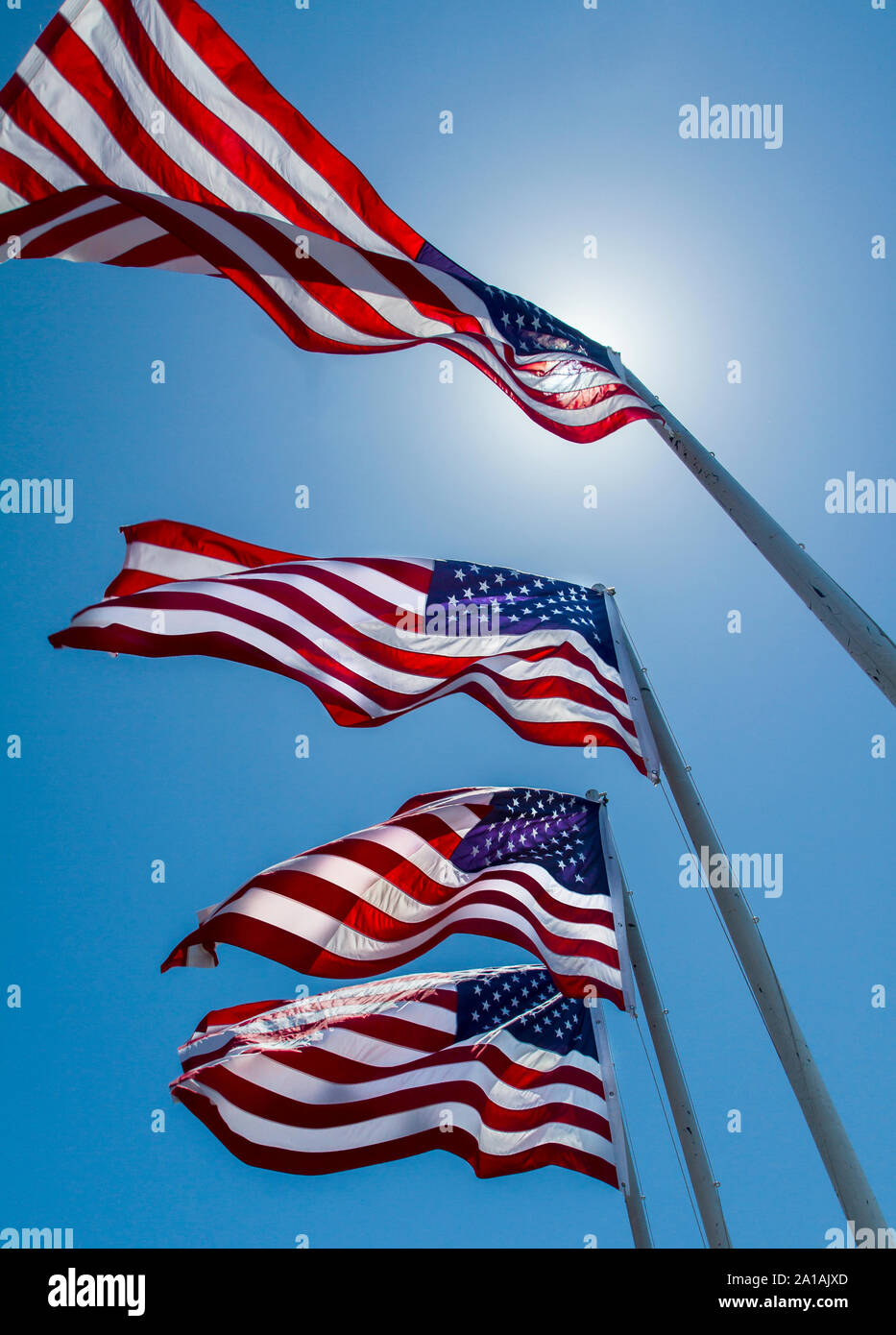 American flags july 4th hi-res stock photography and images - Alamy