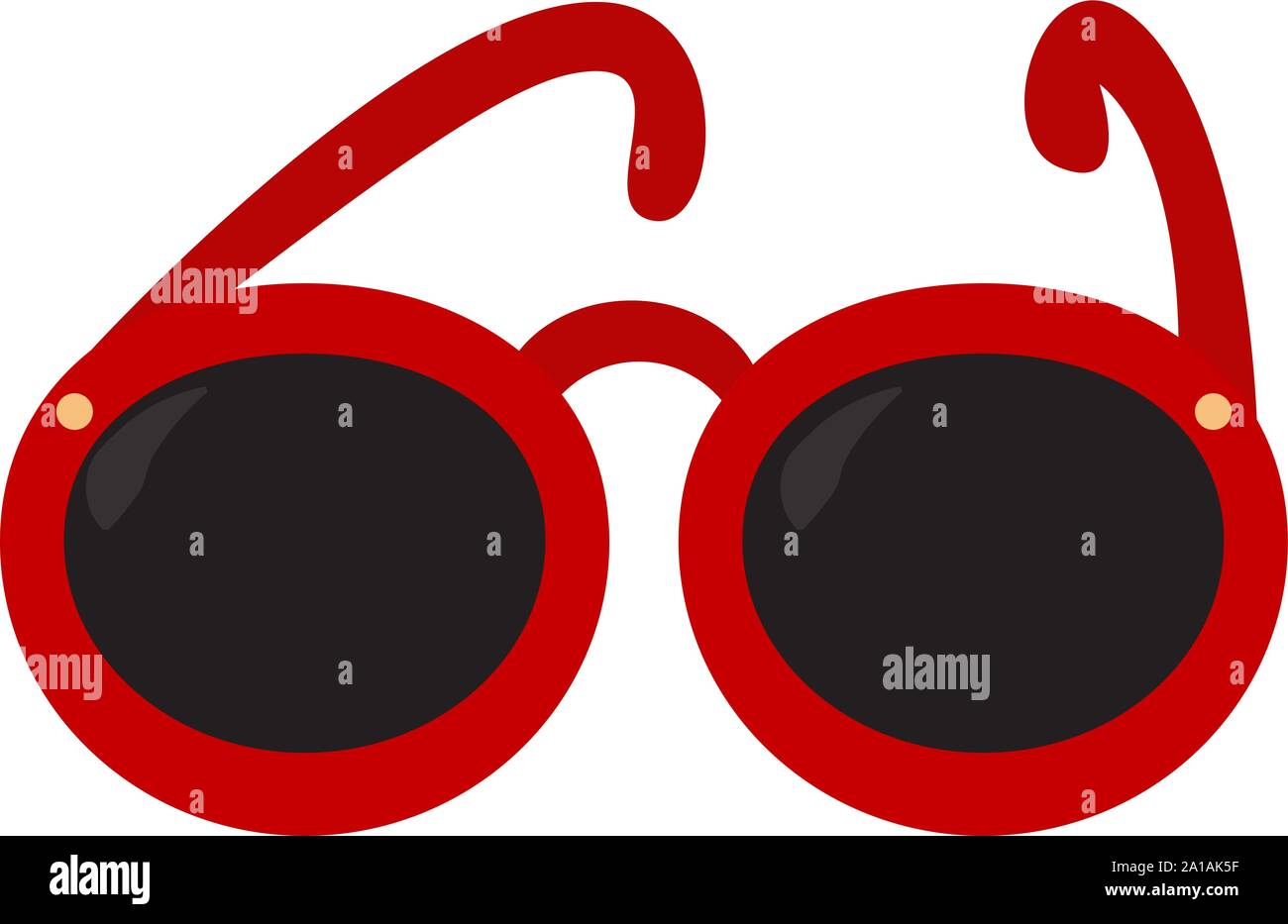 Red sunglasses on background Stock Vector Images - Alamy