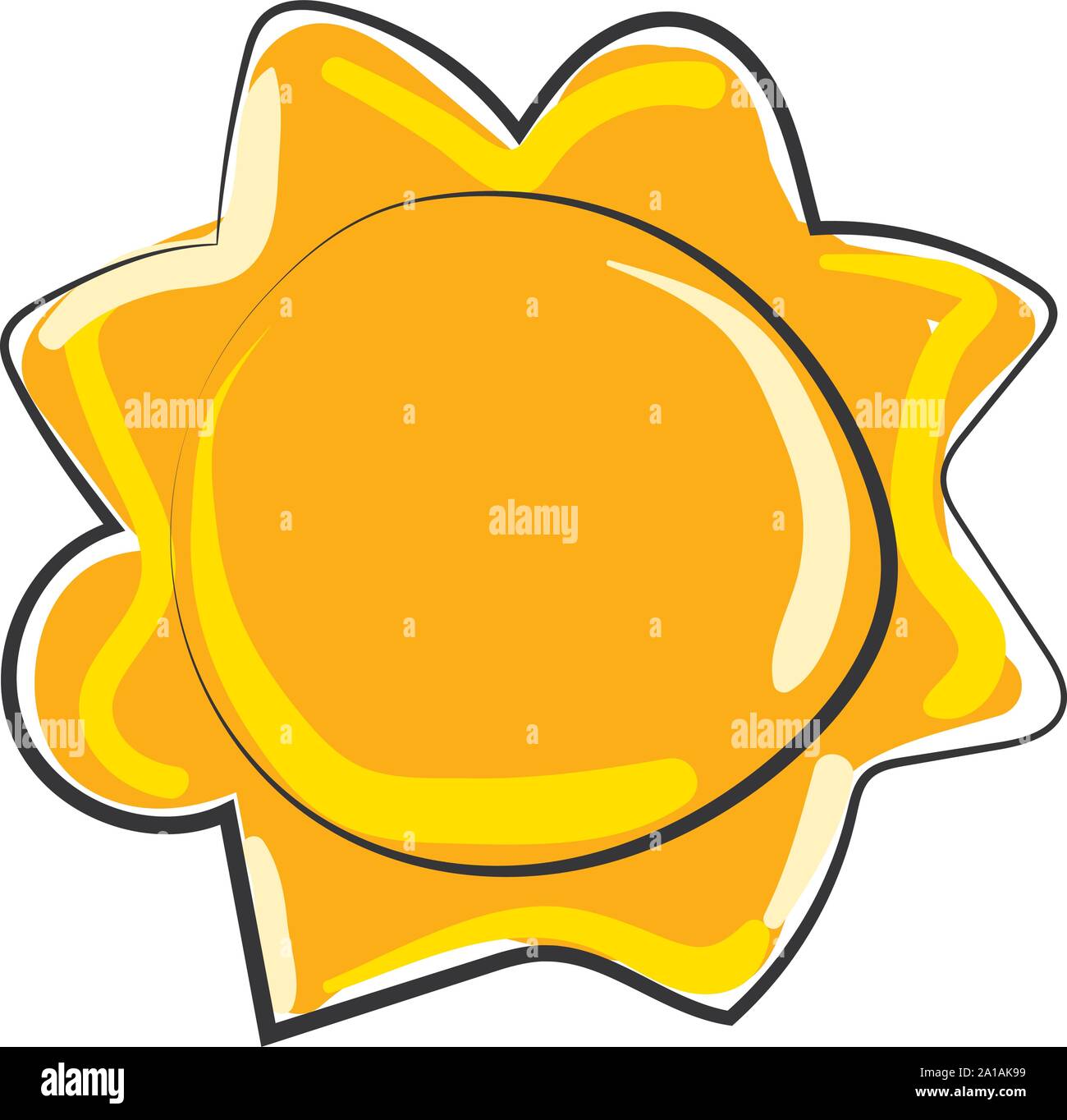 Sun, illustration, vector on white background Stock Vector Image & Art ...