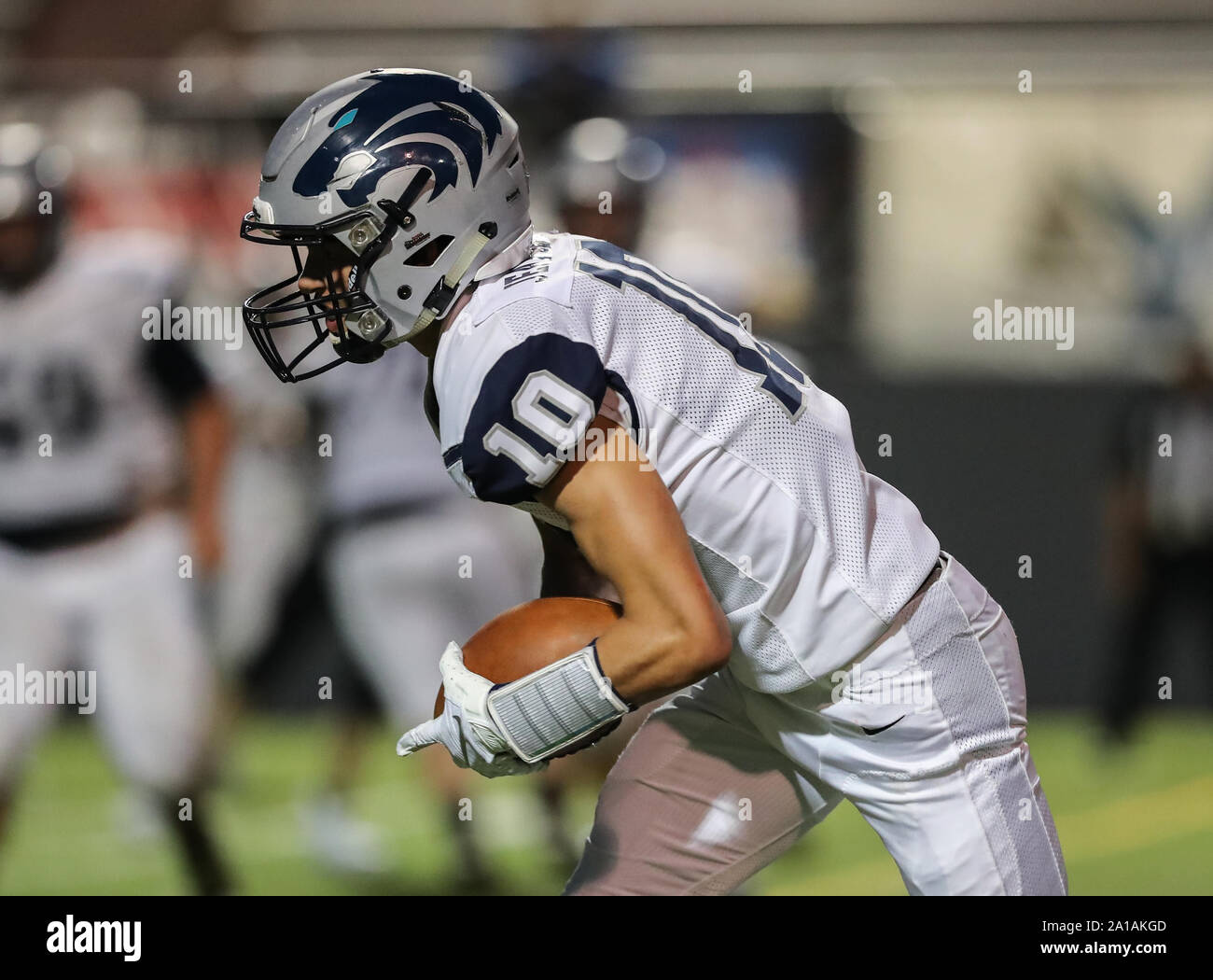 Football action with Lake City vs Lewis and Clark High School at Joe ...