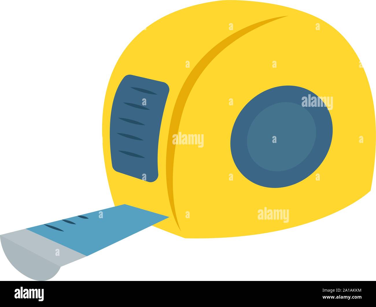 Yellow tape measure hammer Stock Vector Images - Alamy