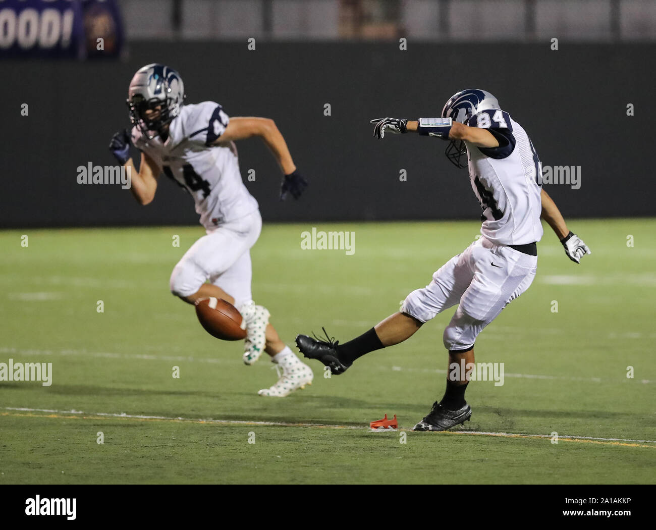 Football action with Lake City vs Lewis and Clark High School at Joe ...
