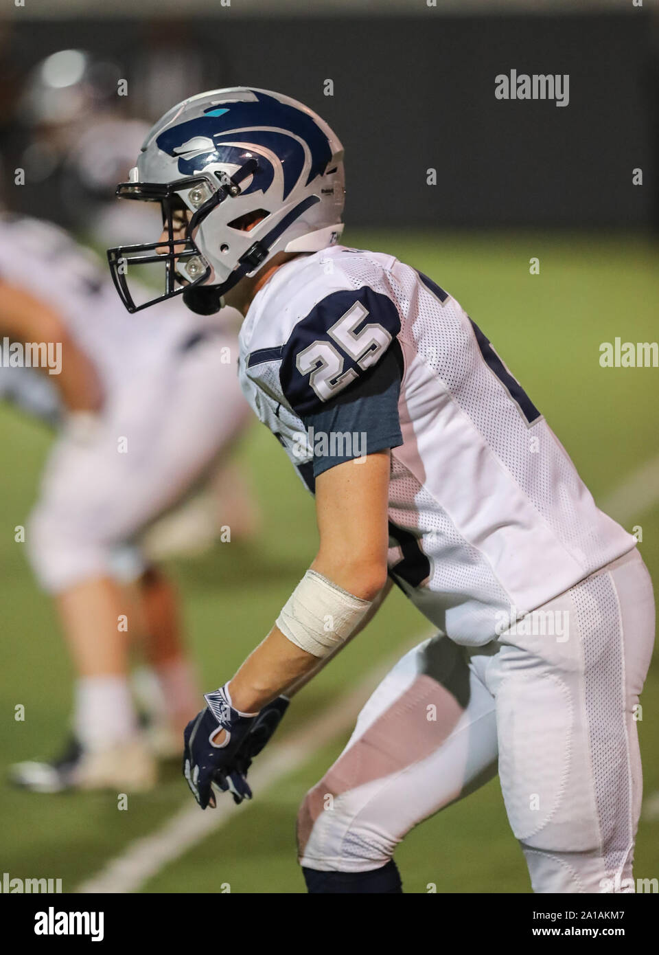 Football action with Lake City vs Lewis and Clark High School at Joe ...