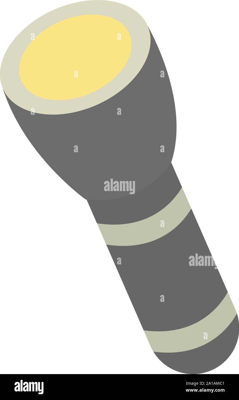 Flashlight, illustration, vector on white background Stock Vector Image ...