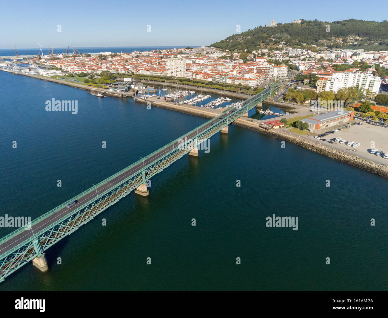 Ponte Eiffel (Eiffel Bridge) over Lima river in Viana Do Castelo ...