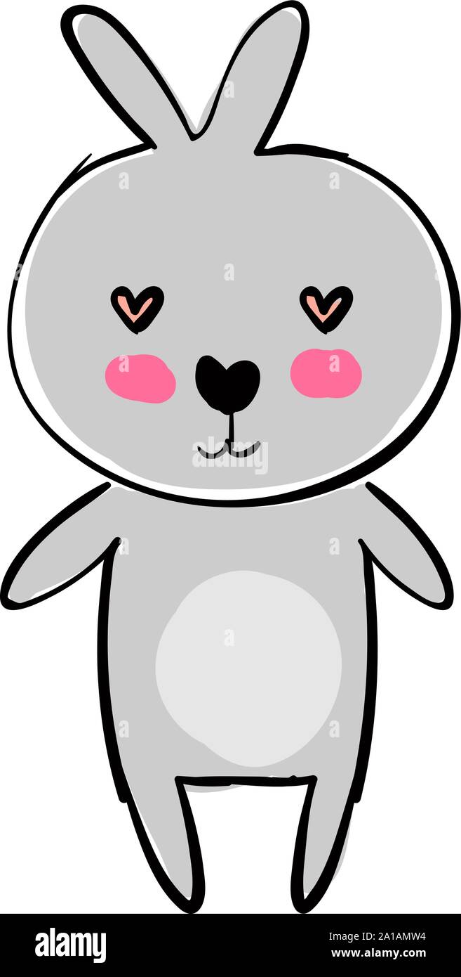 Colorful cute vector hare Stock Vector Images - Alamy