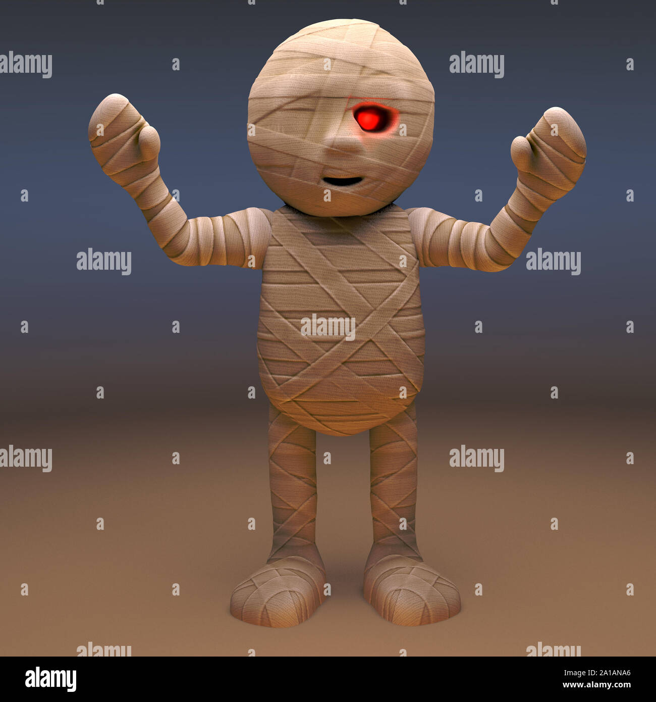 Undead Egyptian mummy monster, 3d illustration Stock Photo - Alamy