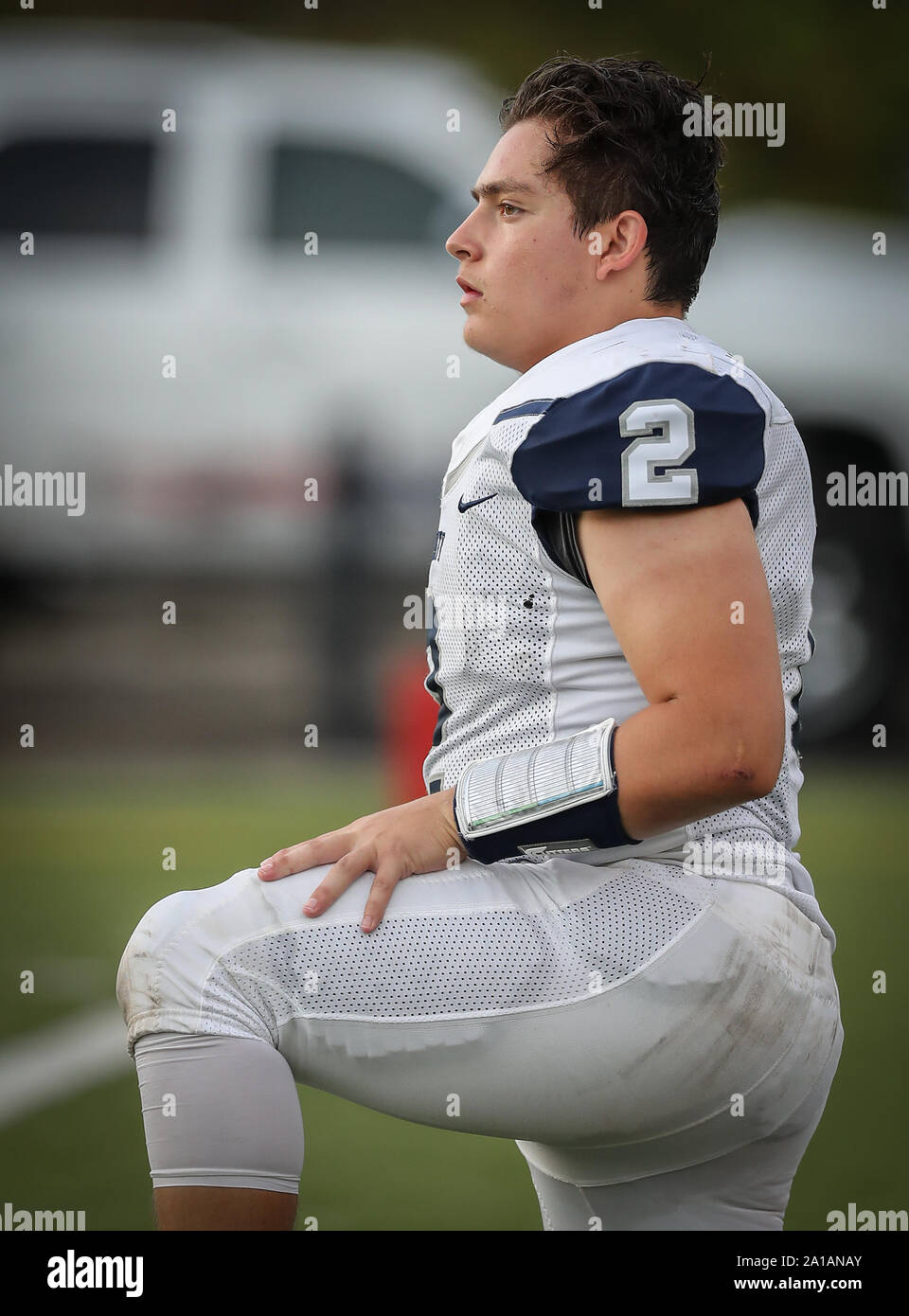 Football action with Lake City vs Lewis and Clark High School at Joe ...