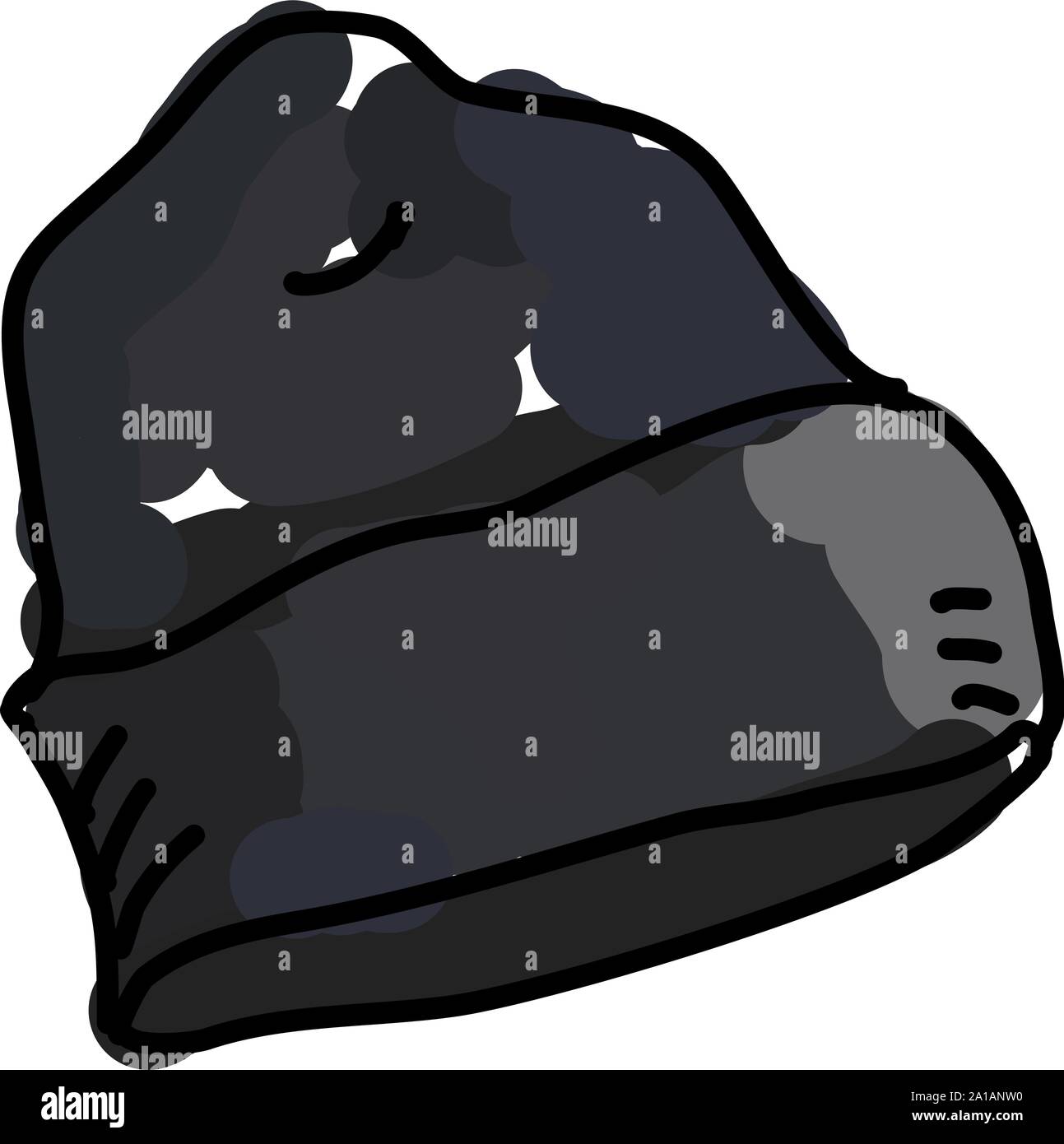 Wool cap, illustration, vector on white background Stock Vector Image ...