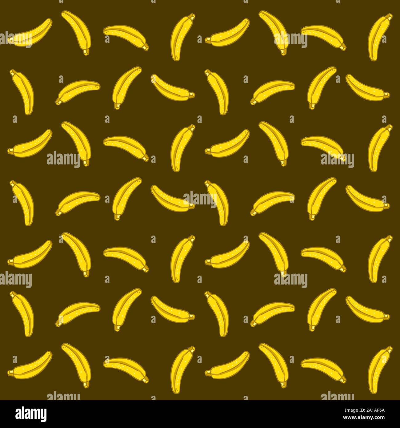 Banana wallpaper, illustration, vector on white background Stock Vector ...