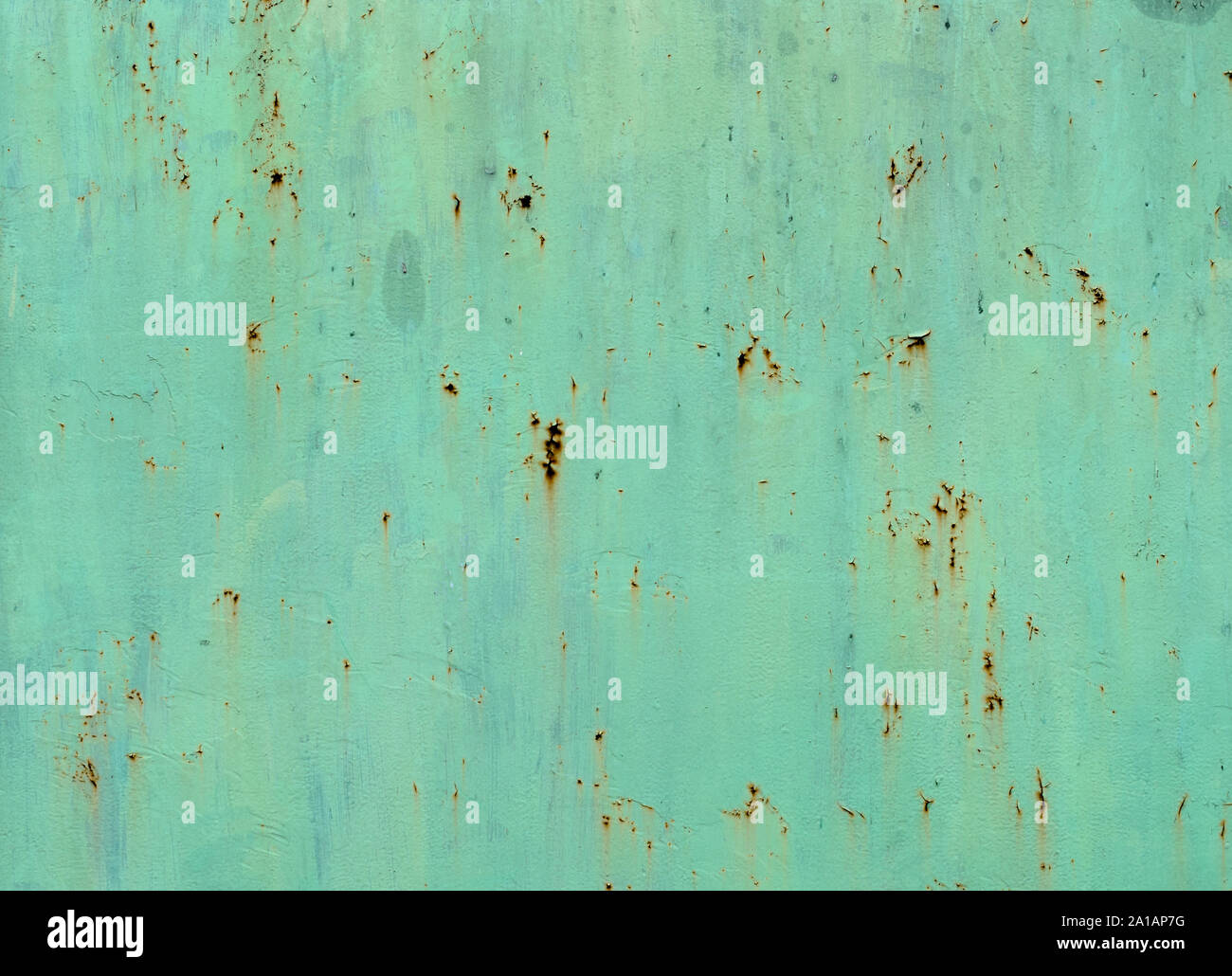 texture of the old green metal surface with rust Stock Photo - Alamy