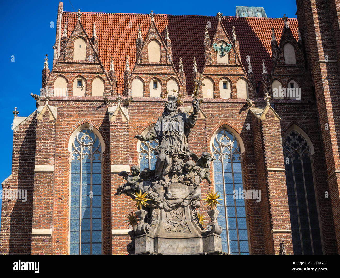Wroclaw the holy cross gothic church hi-res stock photography and ...