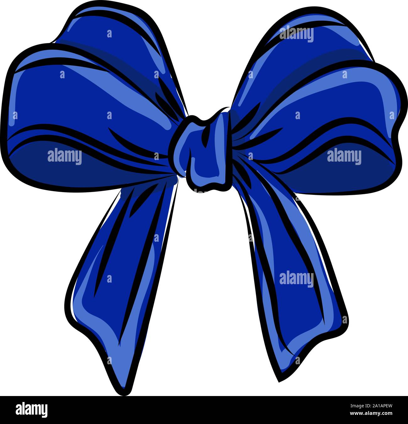 Blue ribbon illustration hi-res stock photography and images - Alamy