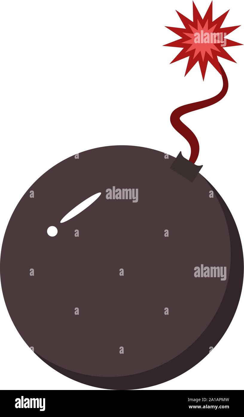 Bomb, illustration, vector on white background Stock Vector Image & Art ...