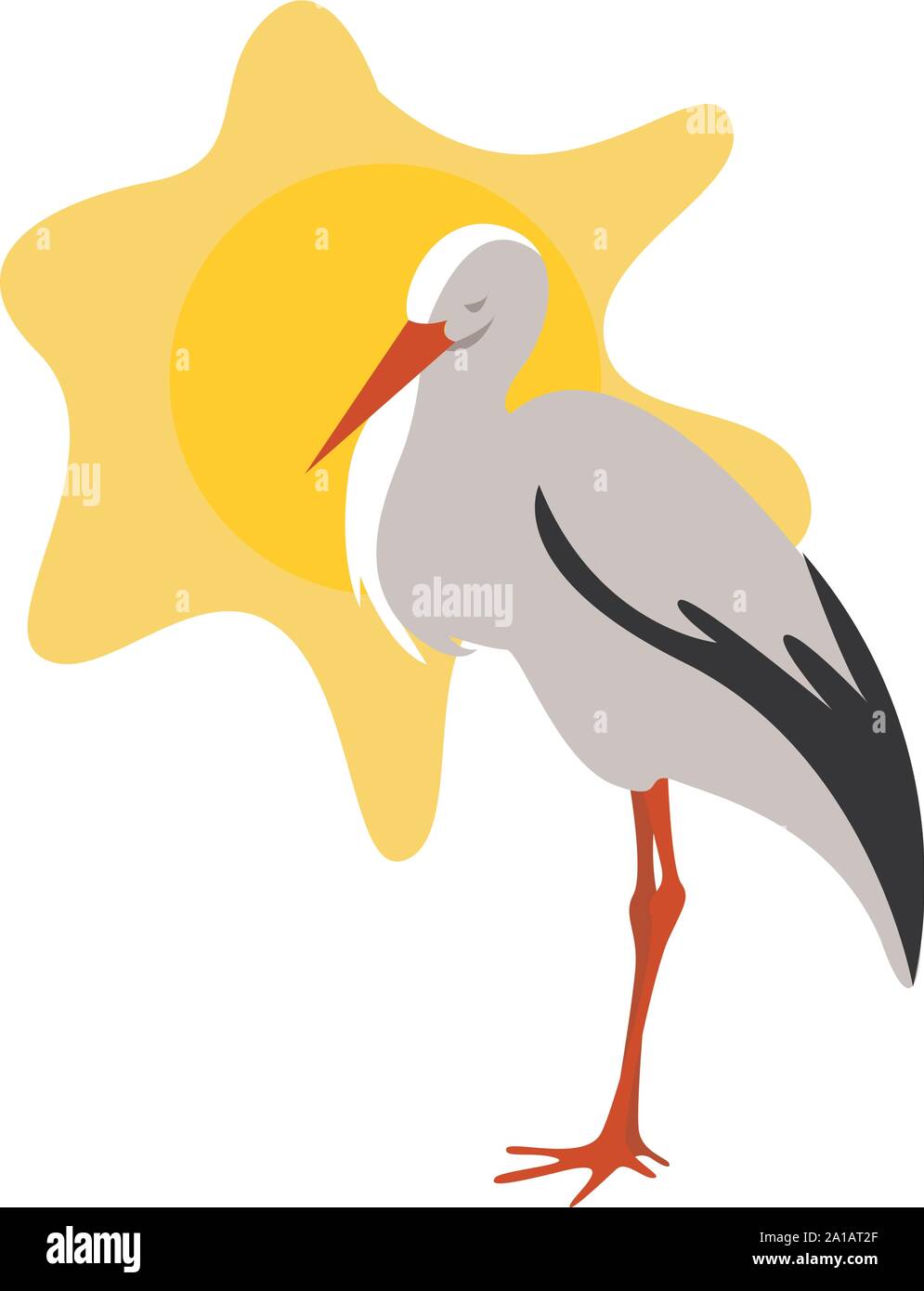 Vector illustration sun in Cut Out Stock Images & Pictures - Alamy