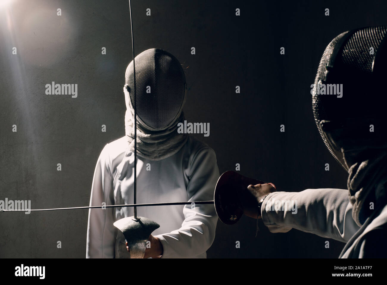 Saber Fencers High Resolution Stock Photography and Images - Alamy