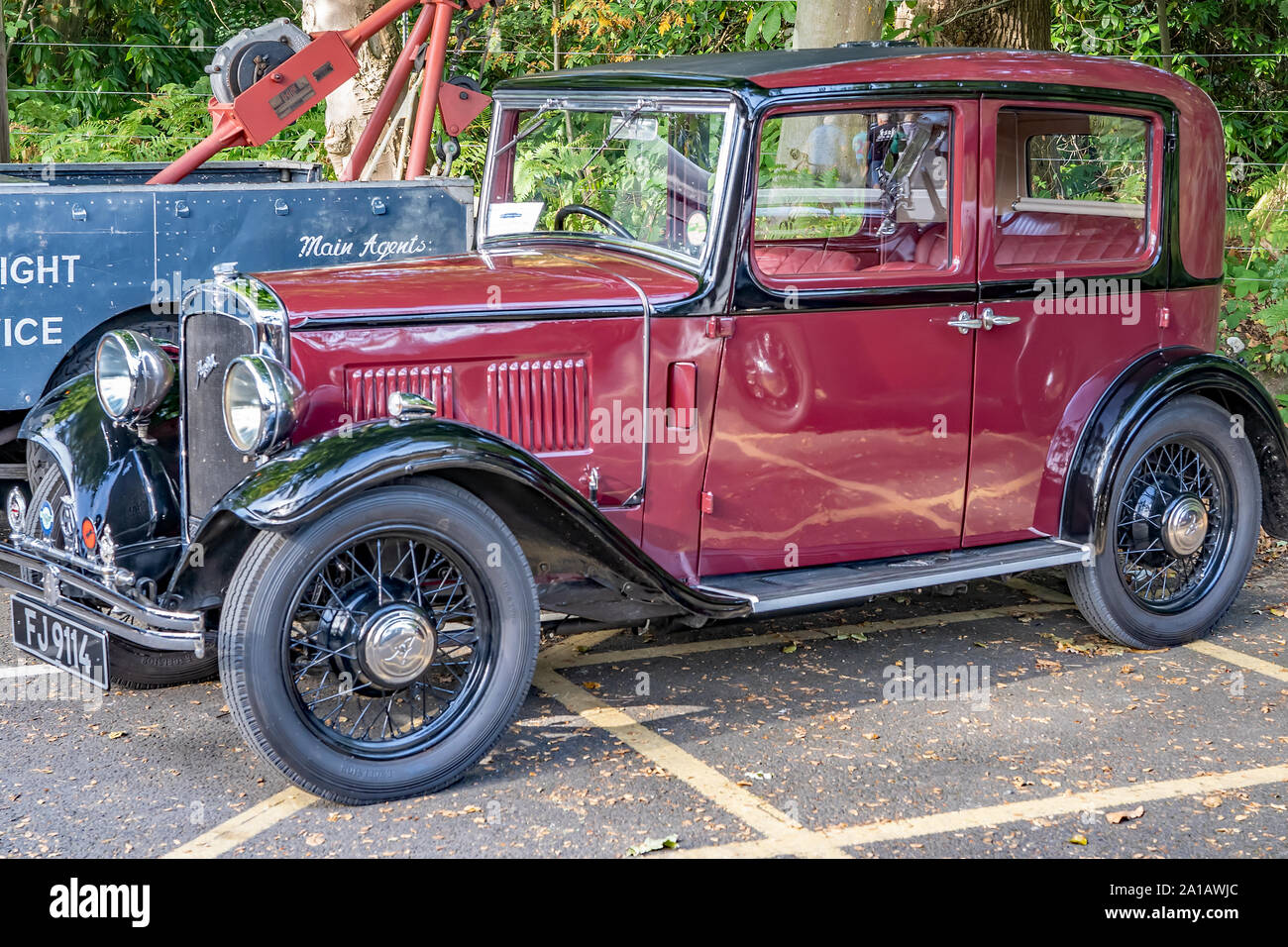 Classic Austin car on display at the annual forties weekend Stock Photo ...