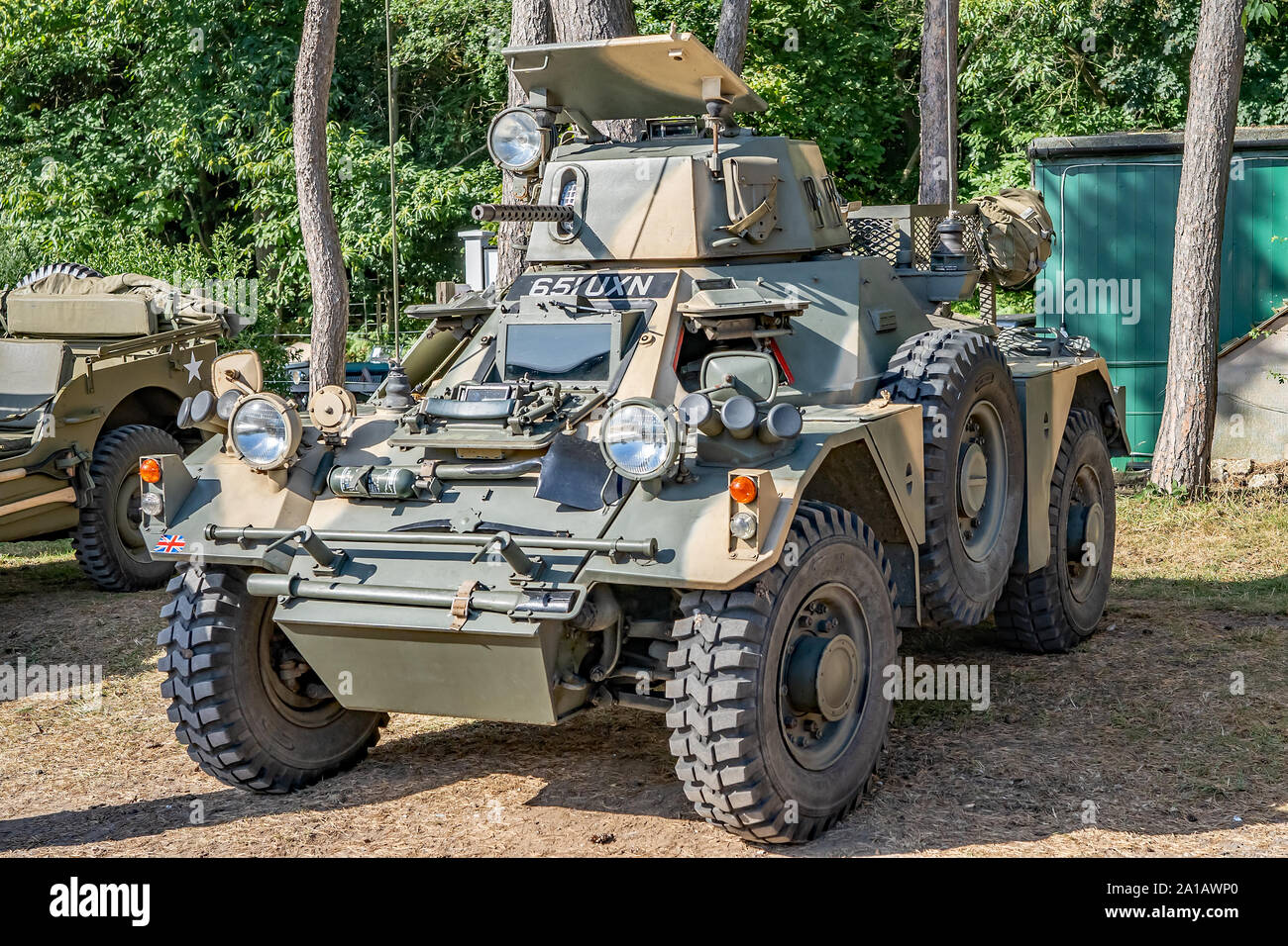 1940's military battle tank on display at the annual forties weekend in ...