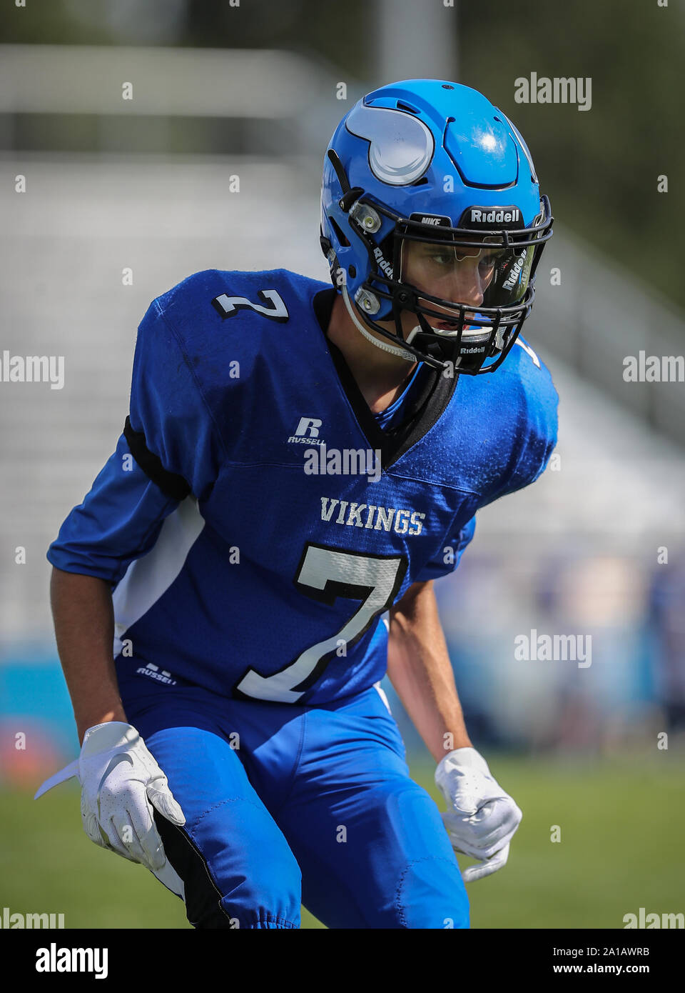 Football action with RIgby vs. Coeur d'Alene High School in north Idaho ...