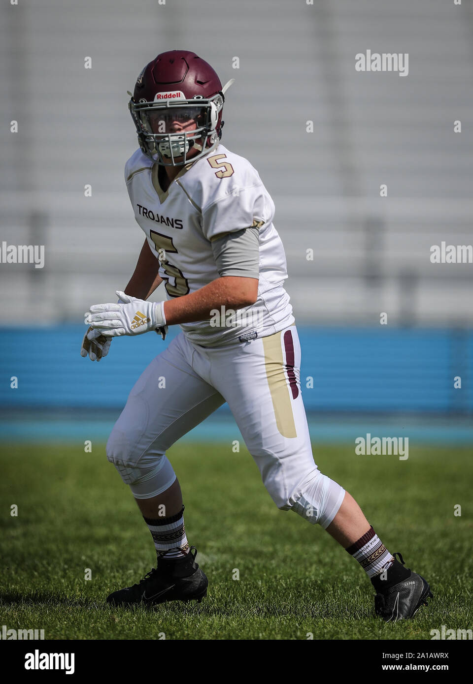 Football action with RIgby vs. Coeur d'Alene High School in north Idaho ...