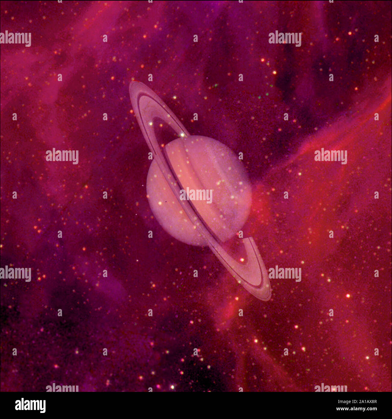 Saturn - planet of the Solar system. Science wallpaper. Elements of ...