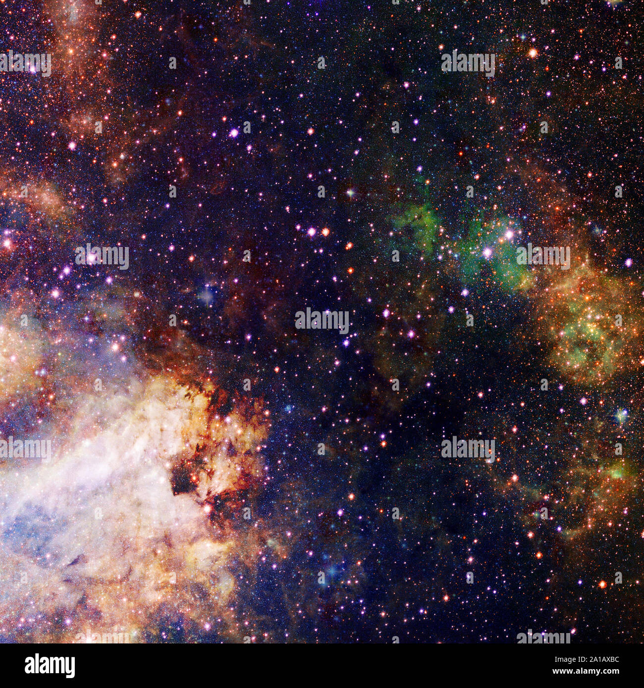 Awesome beauty of starfield somewhere in deep space. Elements of this ...