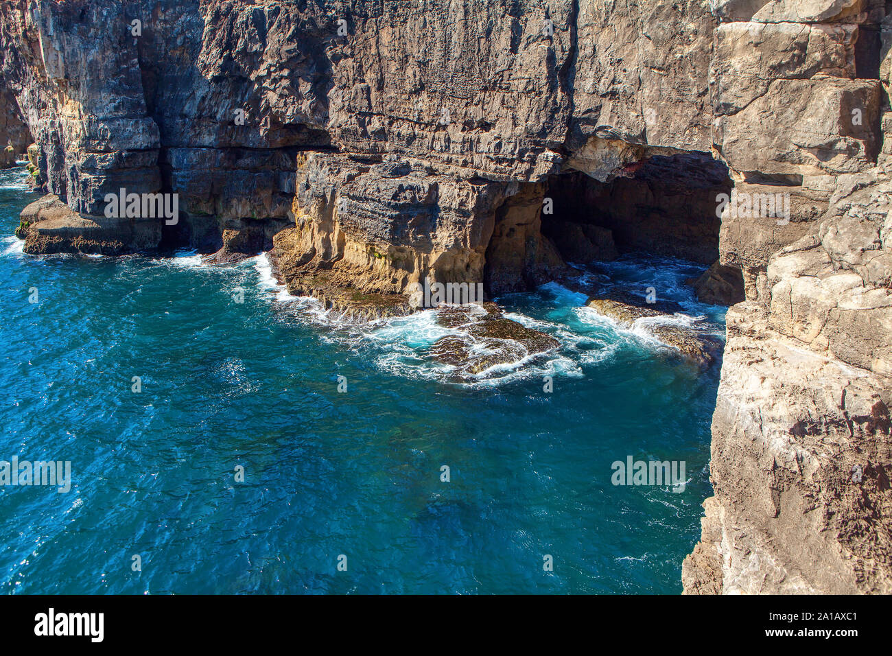 scenic cliffs and cave of Atlantic Ocean Stock Photo - Alamy