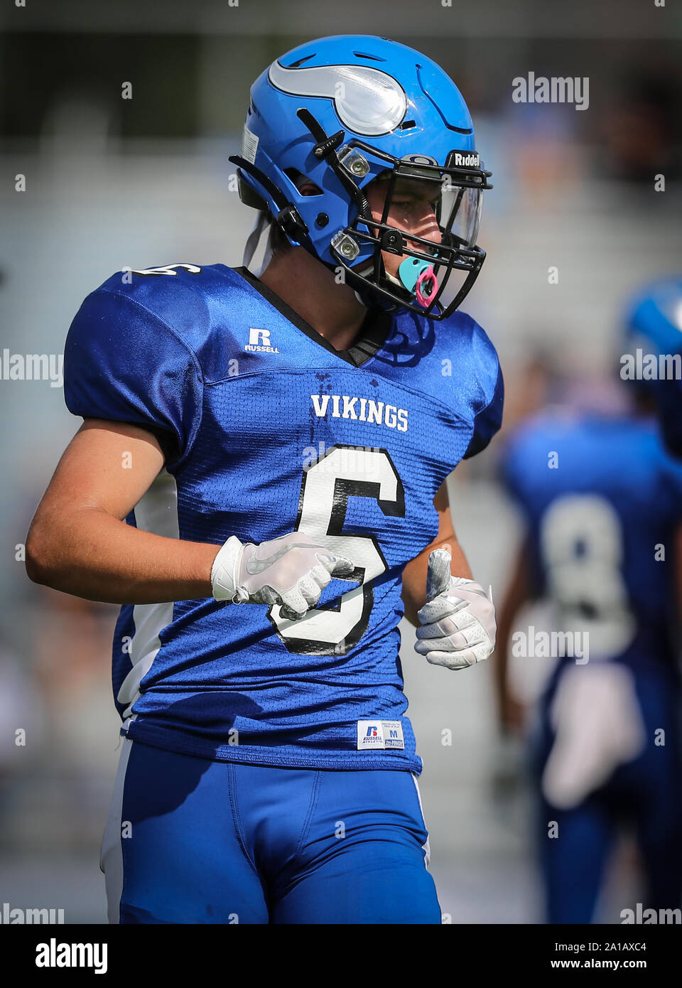 Football action with RIgby vs. Coeur d'Alene High School in north Idaho ...
