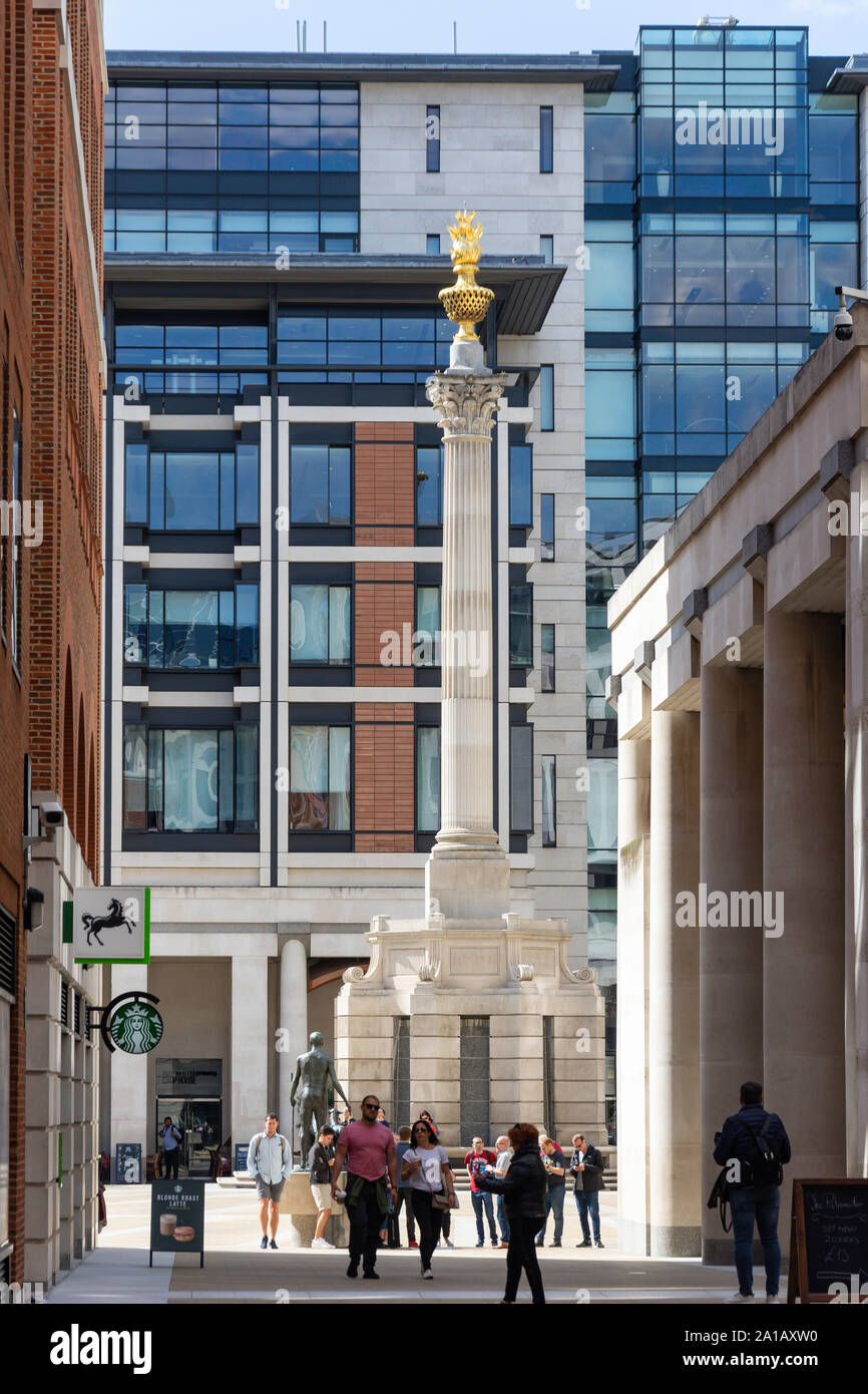 Paternoster Square Column, Paternoster Square, Ludgate Hill, City of ...