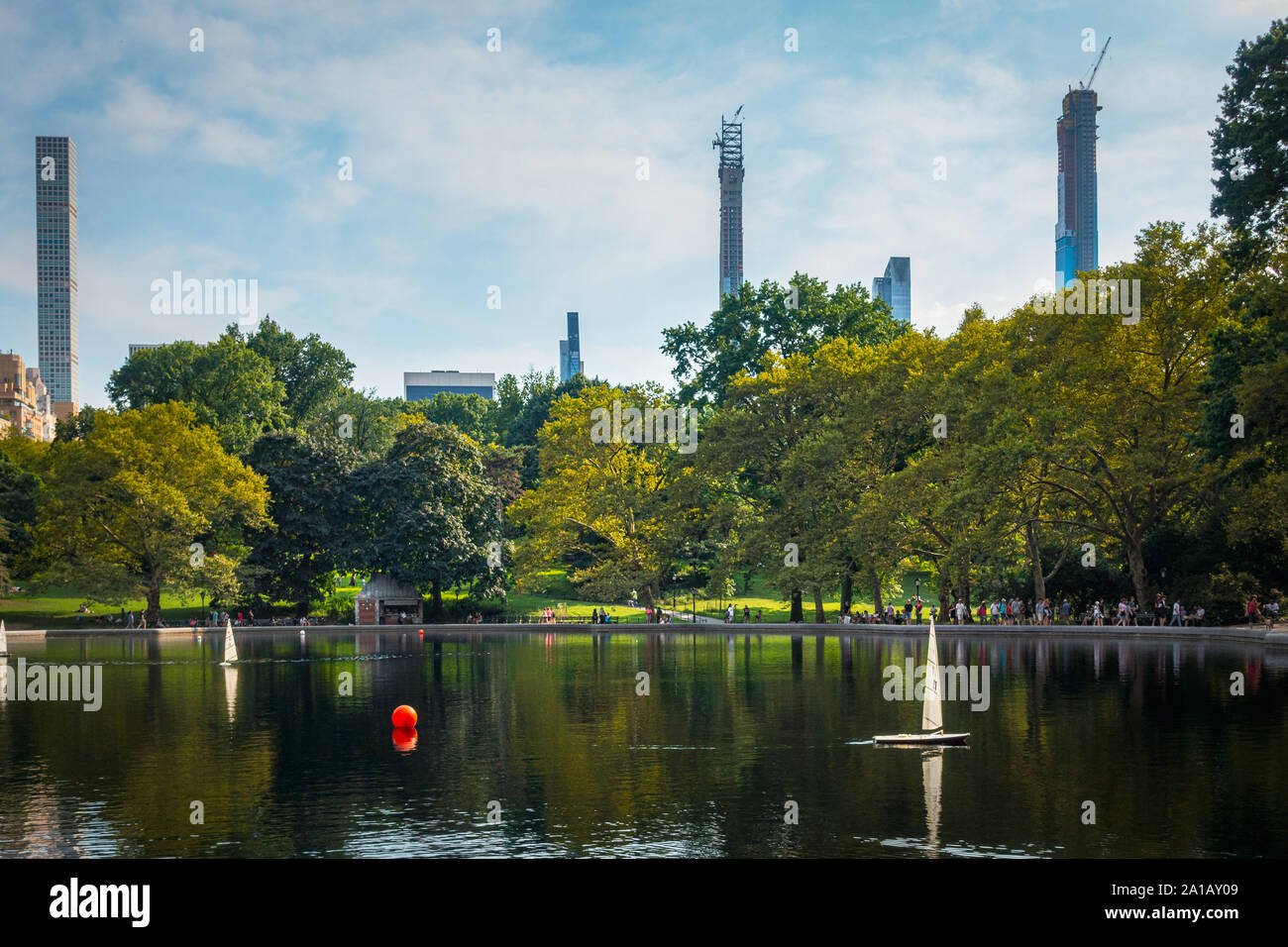 Conservatory Water in Central Park, New York City, USA Stock Photo - Alamy