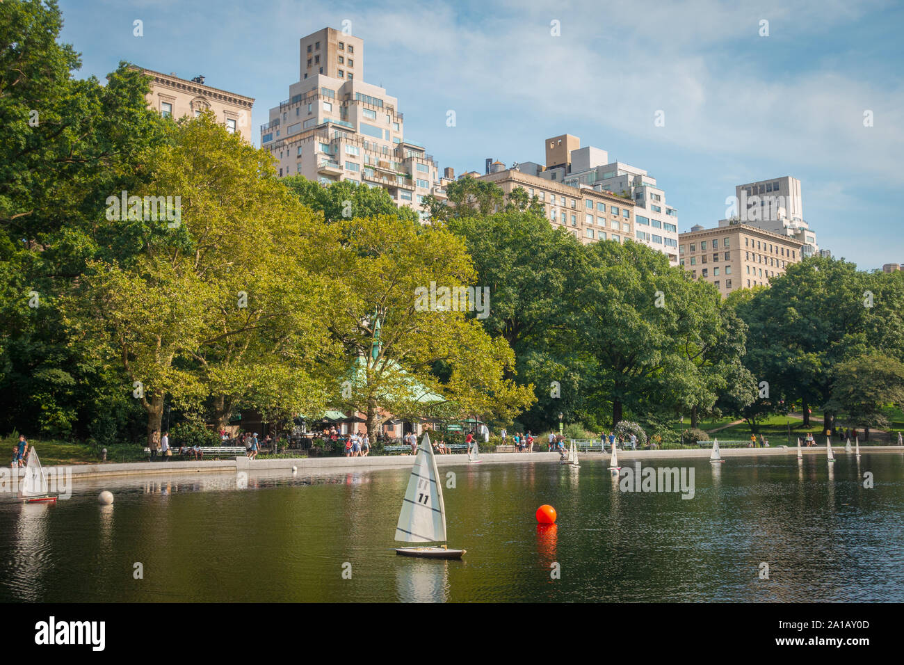 Conservatory Water in Central Park, New York City, USA Stock Photo - Alamy