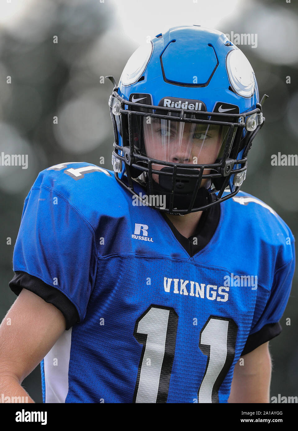 Football action with RIgby vs. Coeur d'Alene High School in north Idaho ...