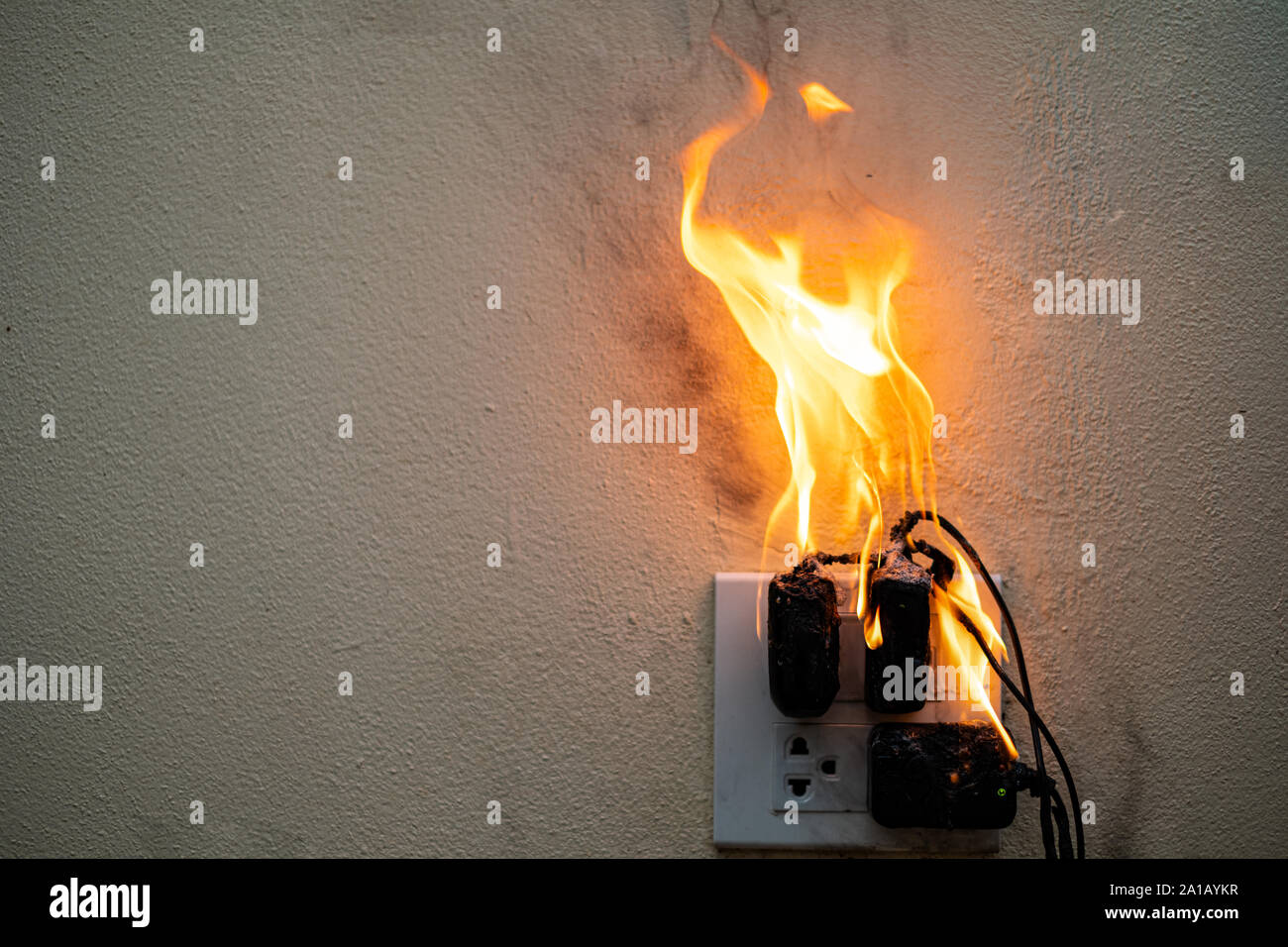 Fire adapter at plug receptacle hi-res stock photography and images - Alamy