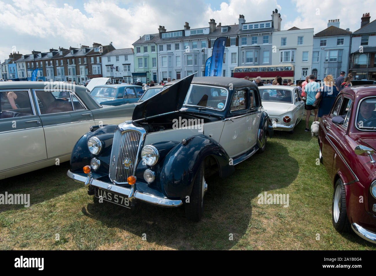 1940s Riley saloon at the Deal Classic Motor Show on Walmer Green by ...