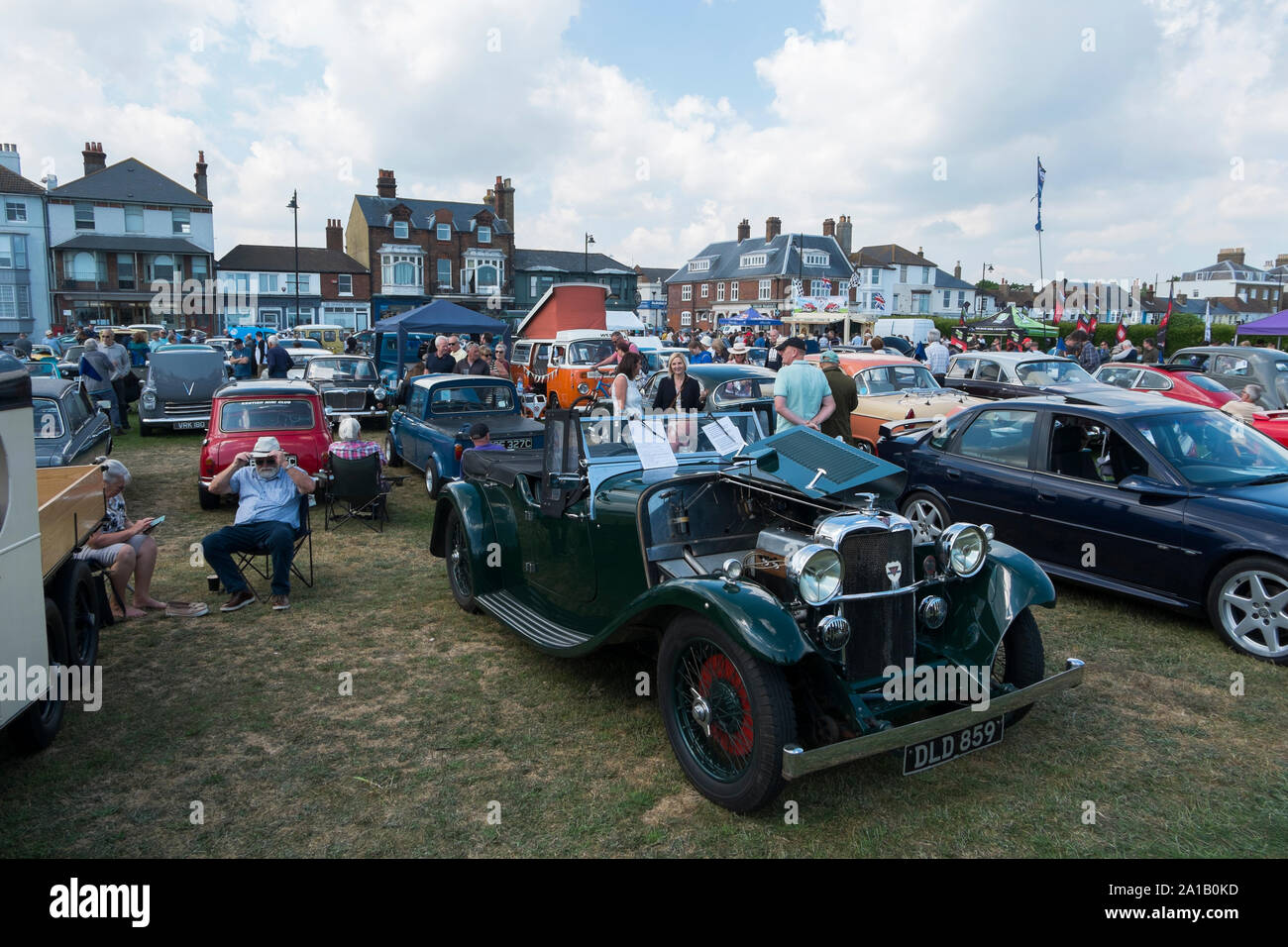 1930s Alvis convertible at the Deal Classic Motor Show on Walmer Green ...