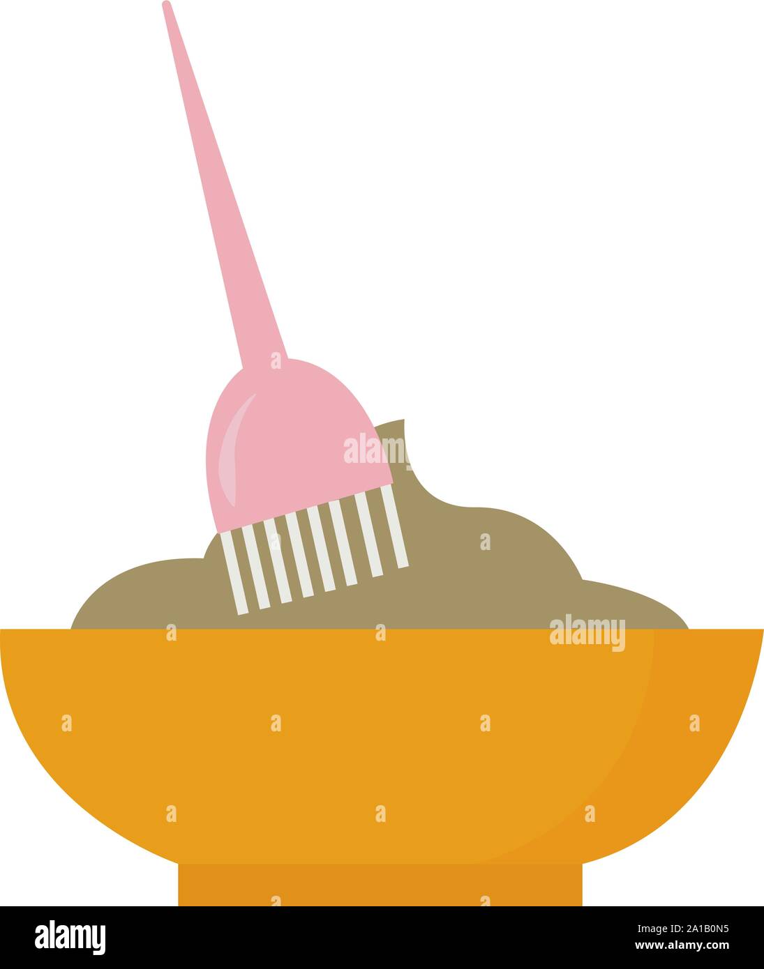 Hair dye, illustration, vector on white background Stock Vector Image ...