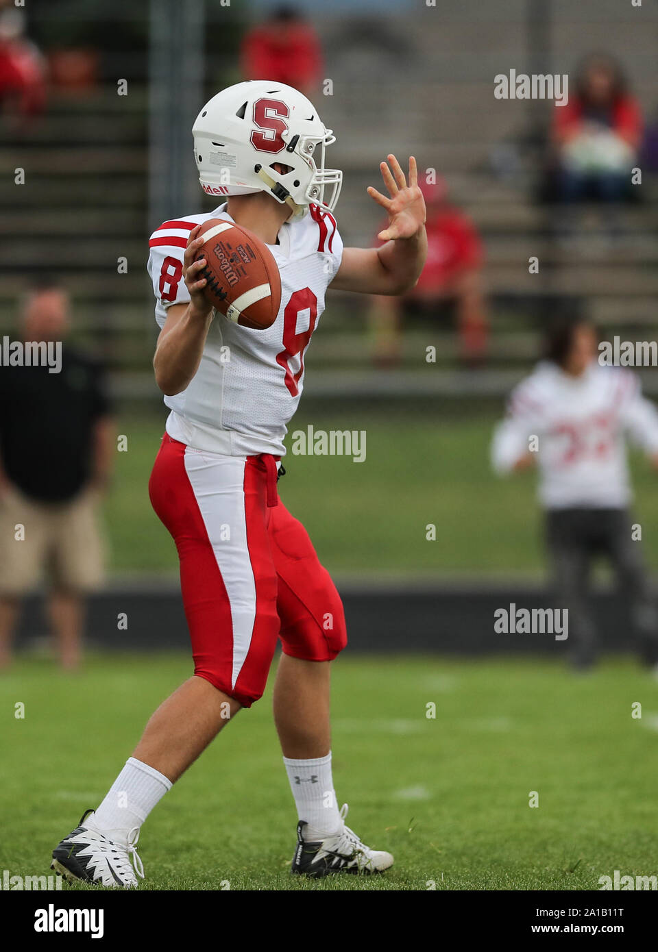 Football action with Post Falls vs Sand Point High School in Post Falls ...